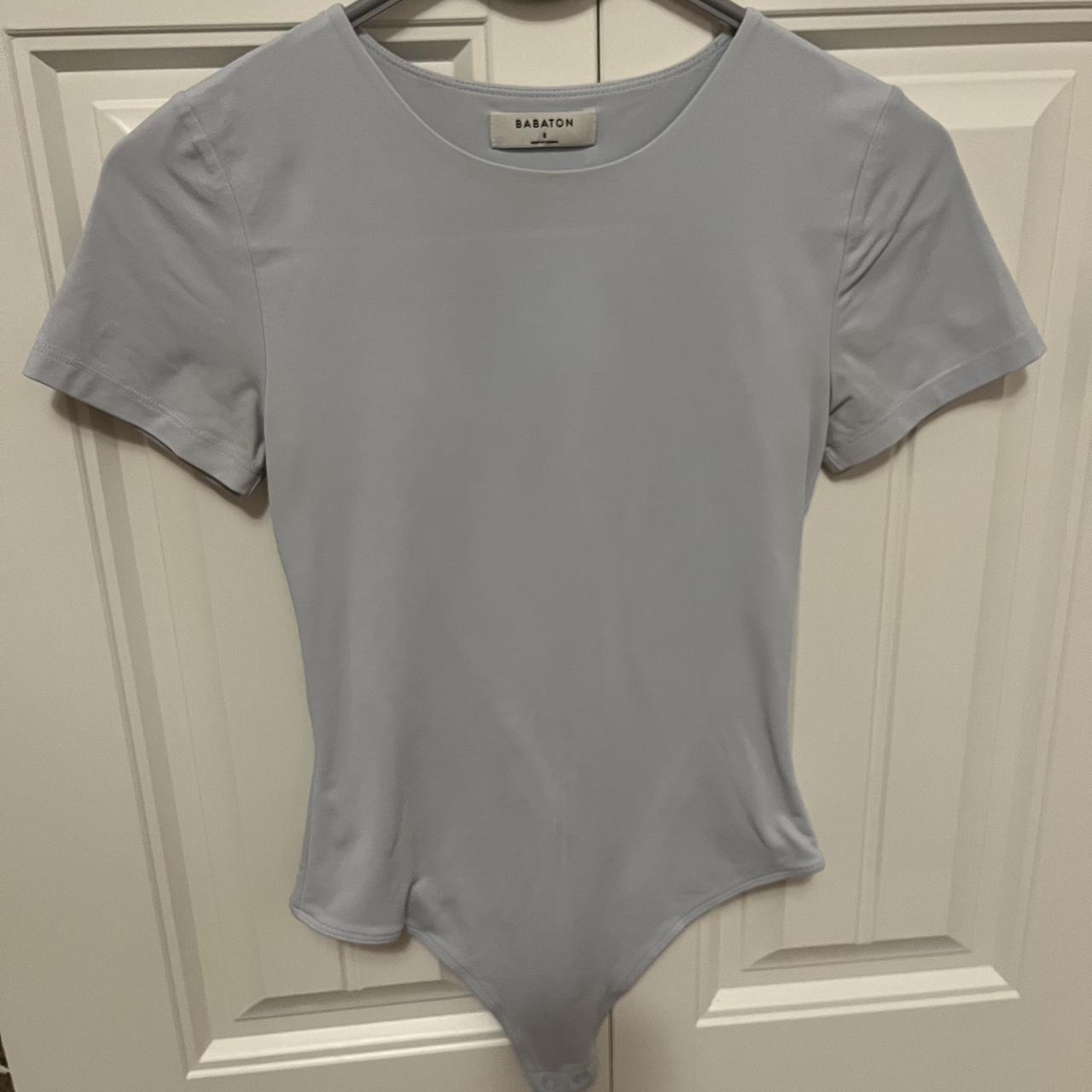 Babaton light blue bodysuit size small. Worn a few... - Depop