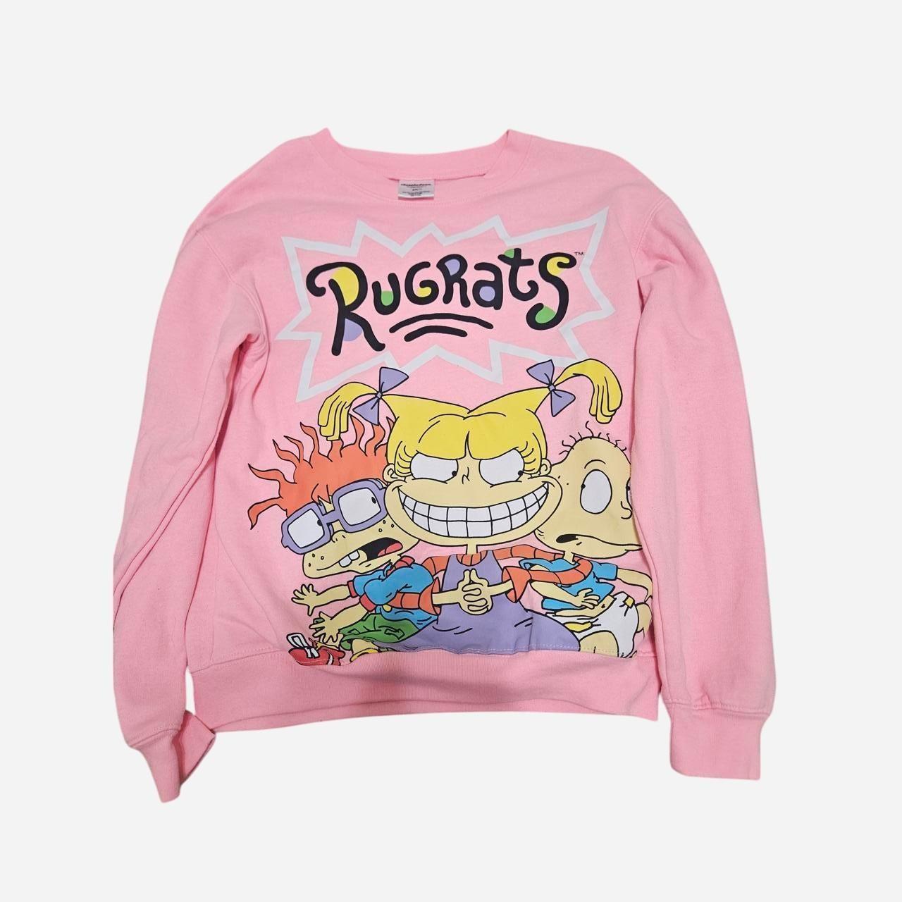 Nickelodeon Rugrats pink long sleeve sweatshirt, I... | Depop