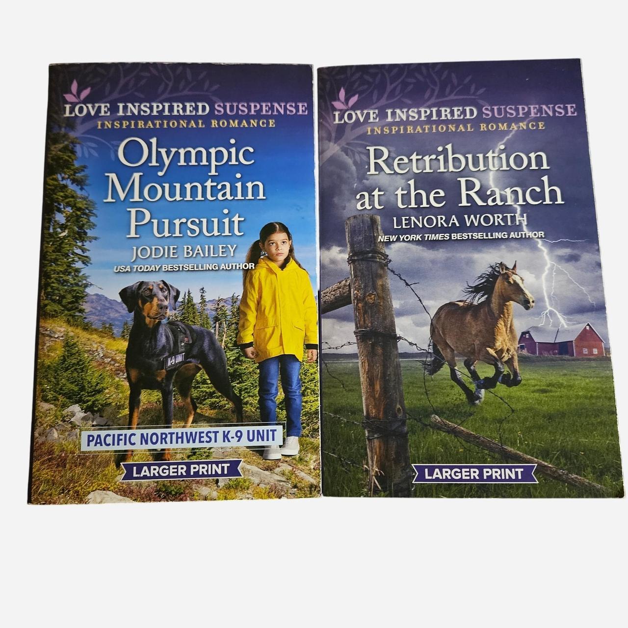 Two large print romance paperbacks: Olympic Mountain... | Depop