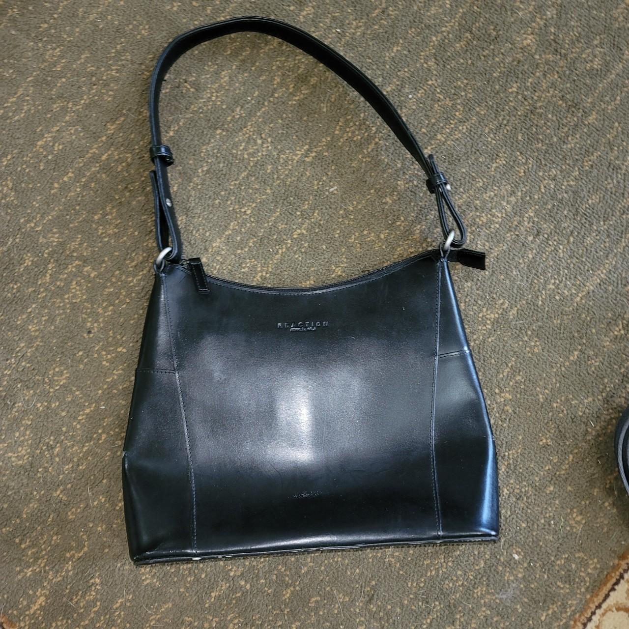 Reaction Kenneth Cole shoulder bag. black. genuine... - Depop