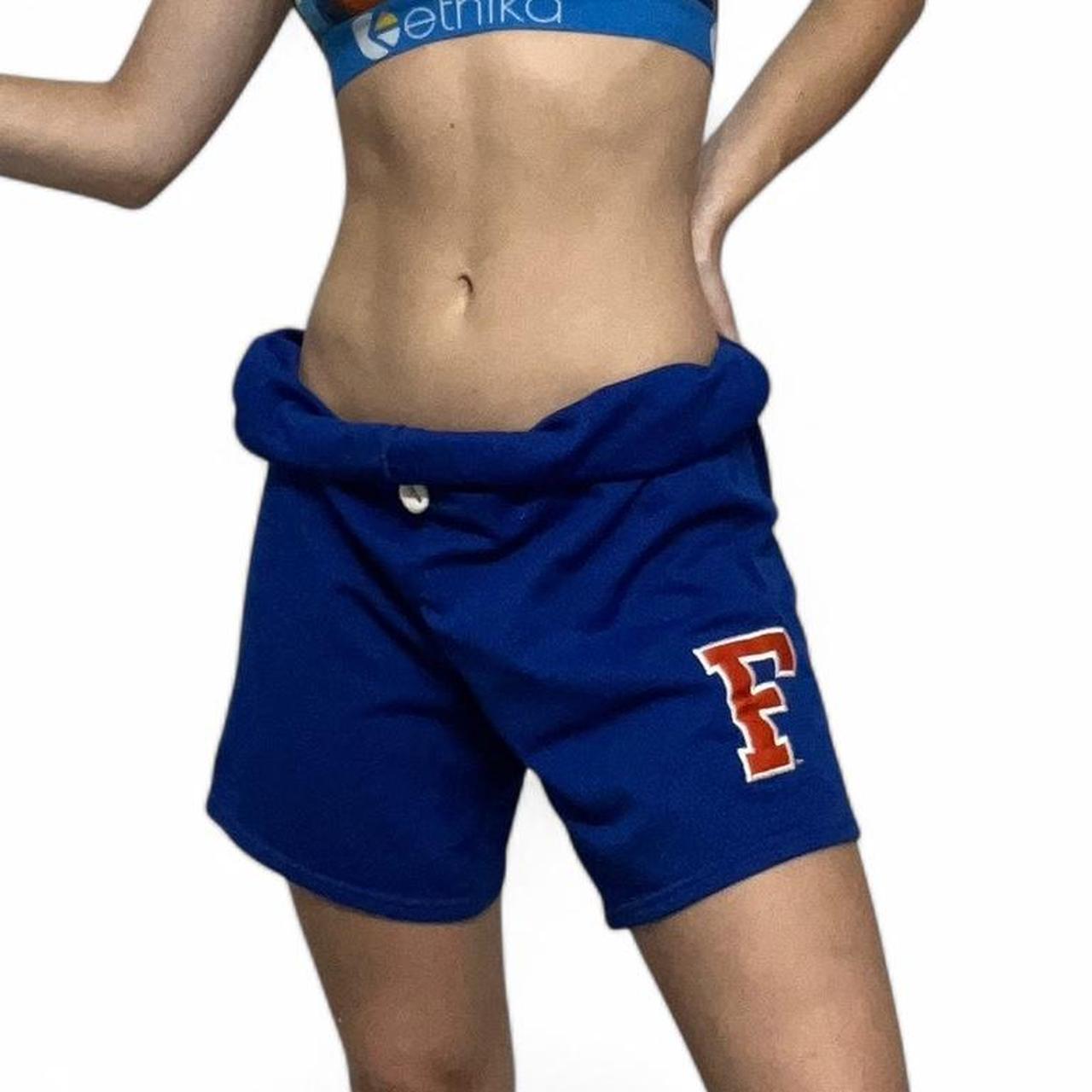 Navy and orange University of Florida shorts men’s... | Depop