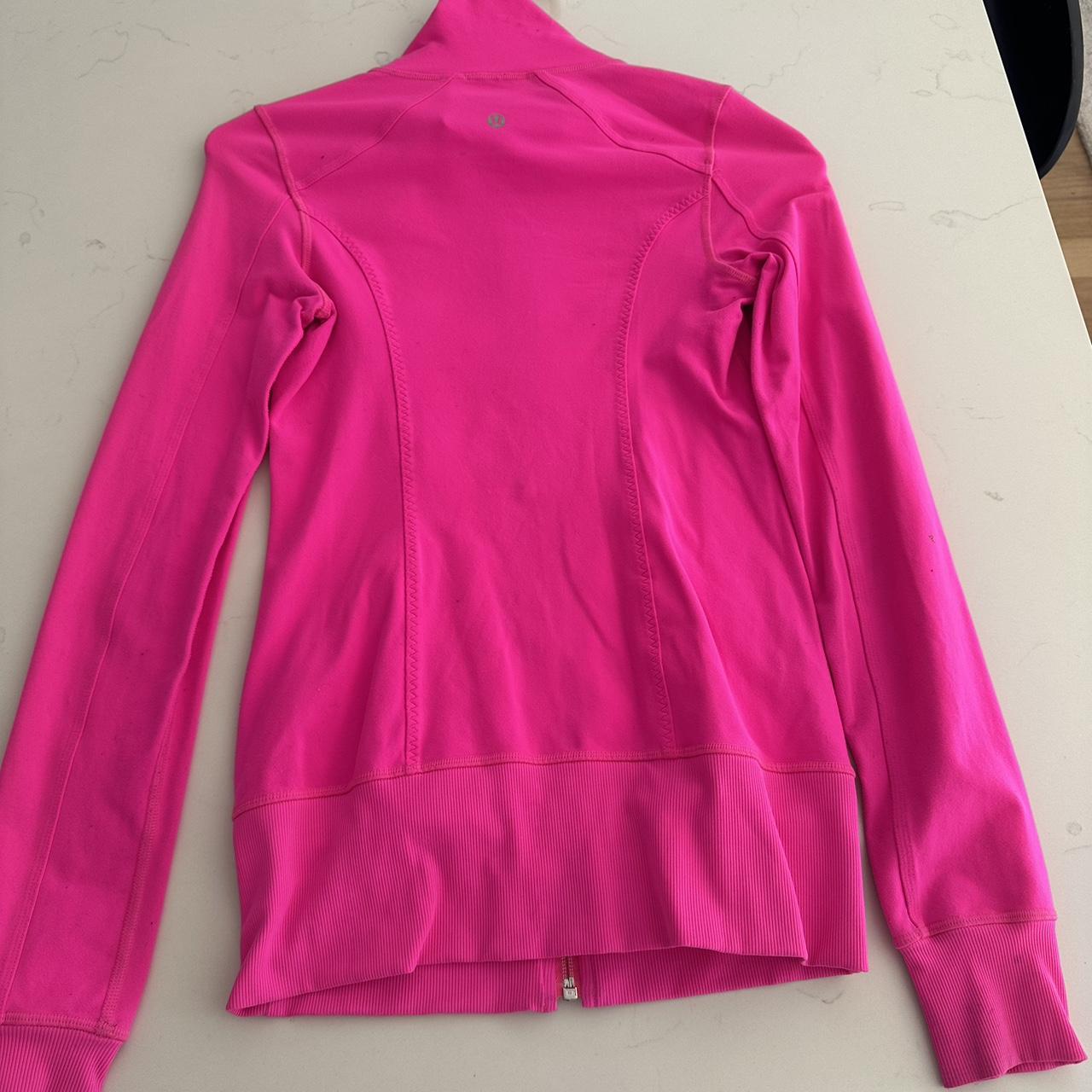 LULULEMON BRIGHT PINK JACKET NEW SIZE 2 #lululemon... - Depop