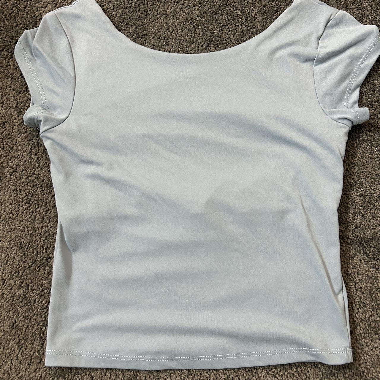 Glassons Blue Backless Top Worn once Size Xs - Depop