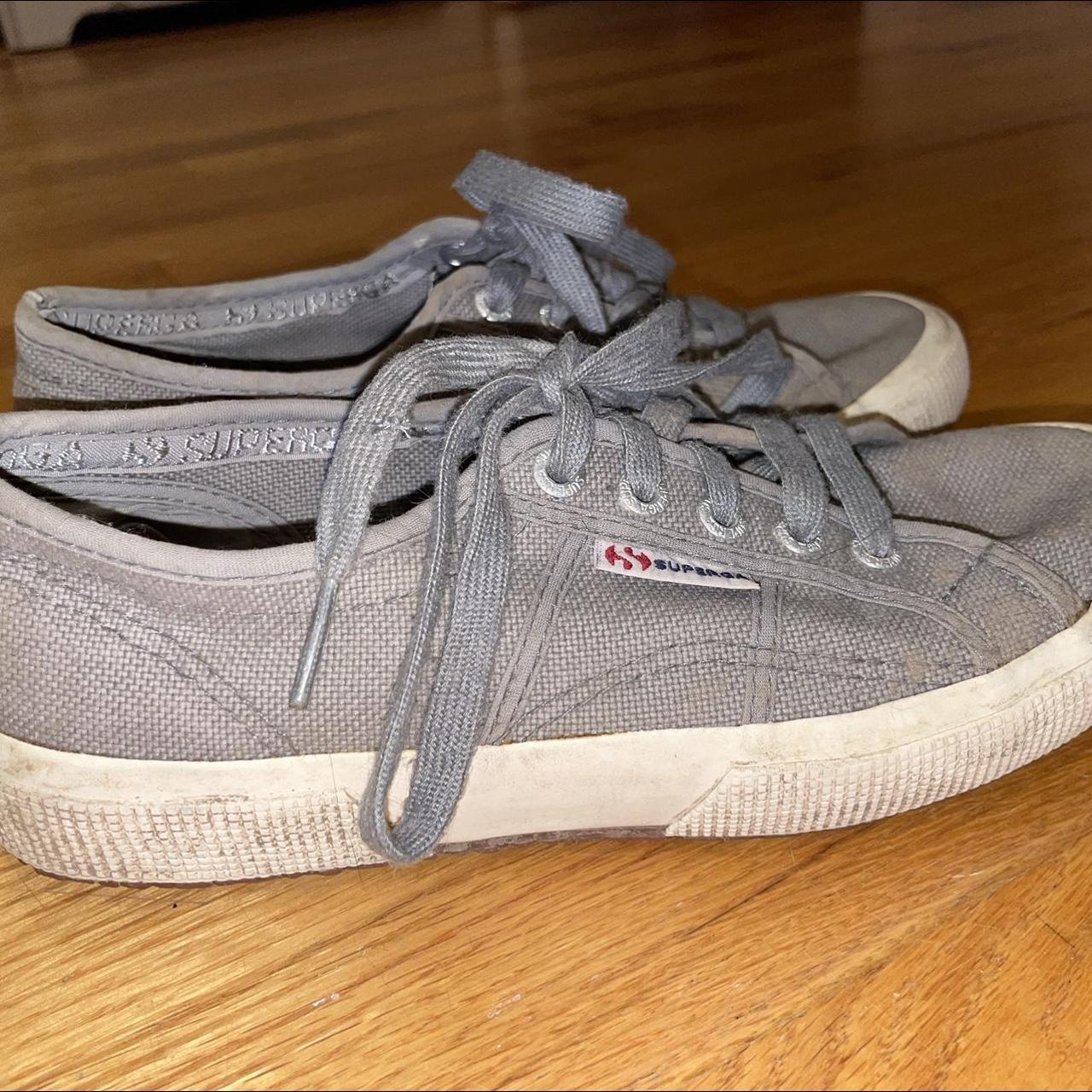 Grey Superga Sneaker - Women’s size 37.5 /... - Depop