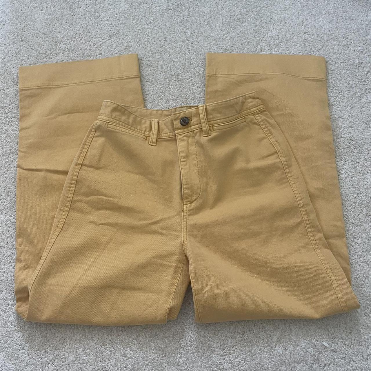 GAP high rise yellow wide leg pants I put in a... - Depop