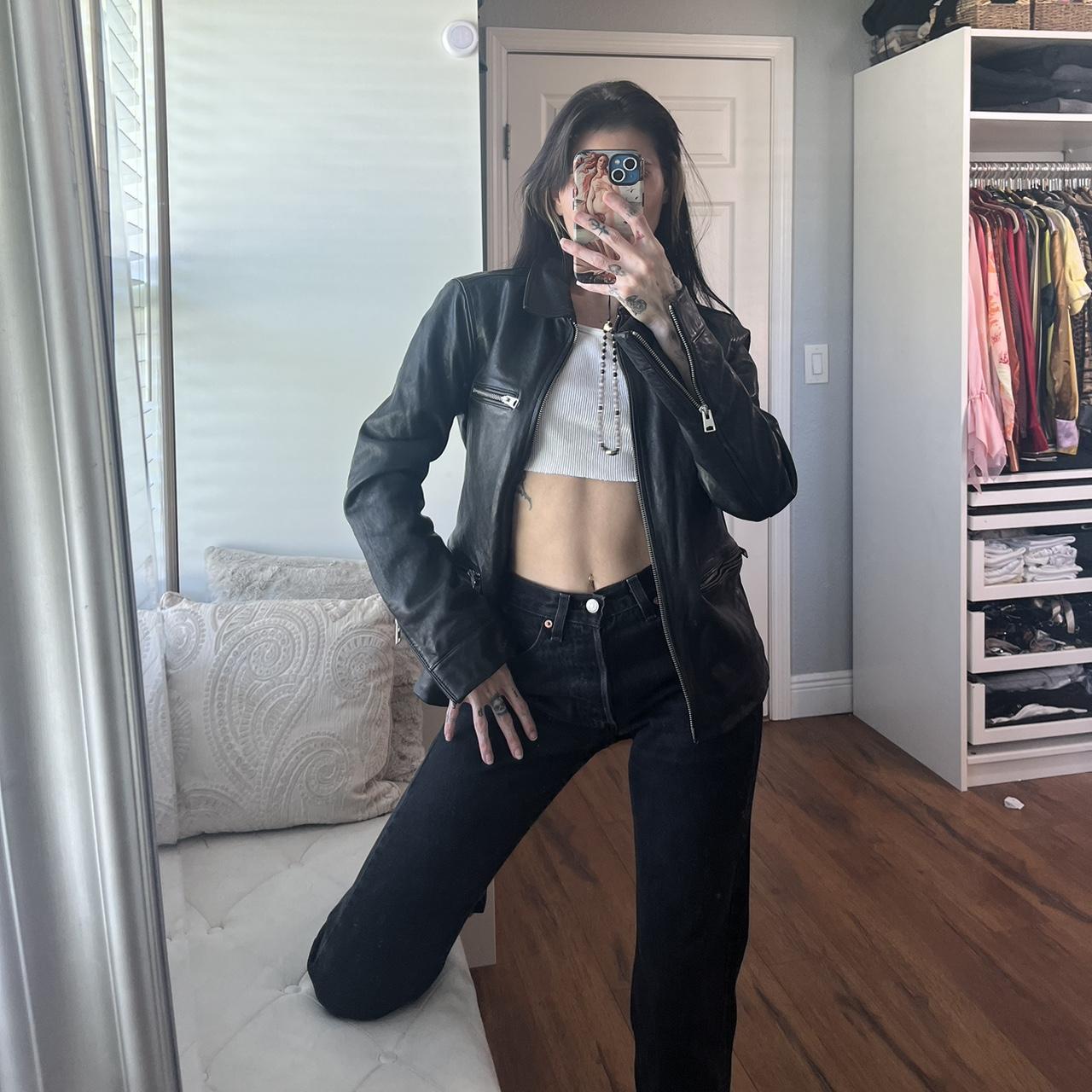 Andy Biersack AllSaints leather jacket. Mens XS.... - Depop