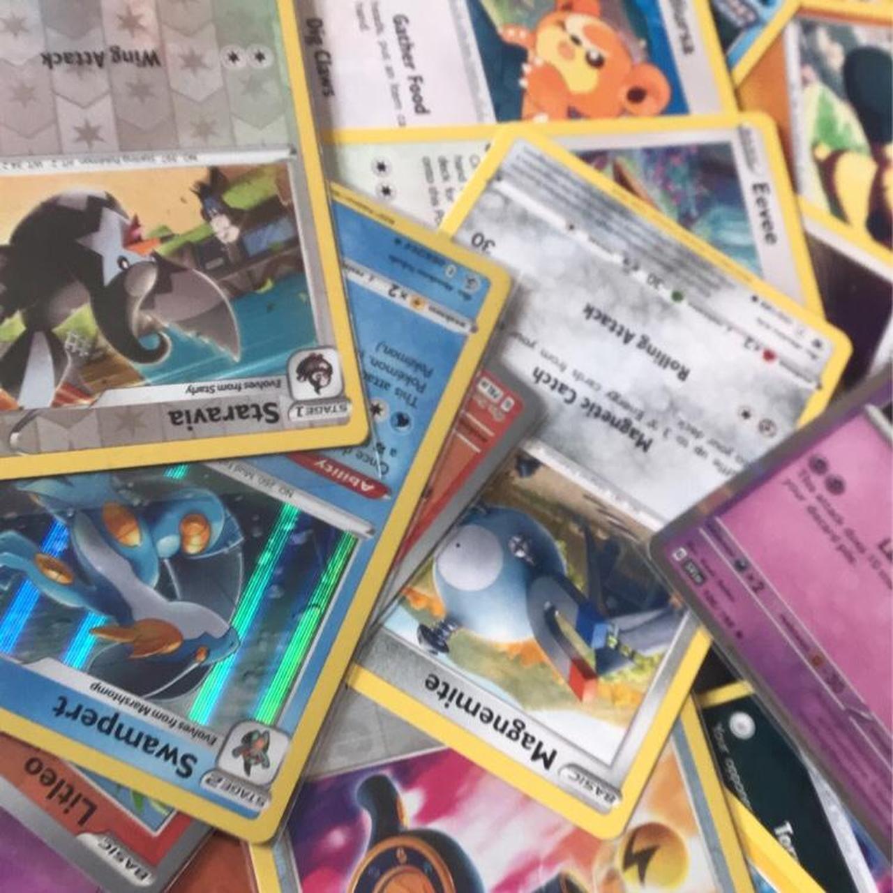 Pokémon mystery pack message before buying 3... - Depop