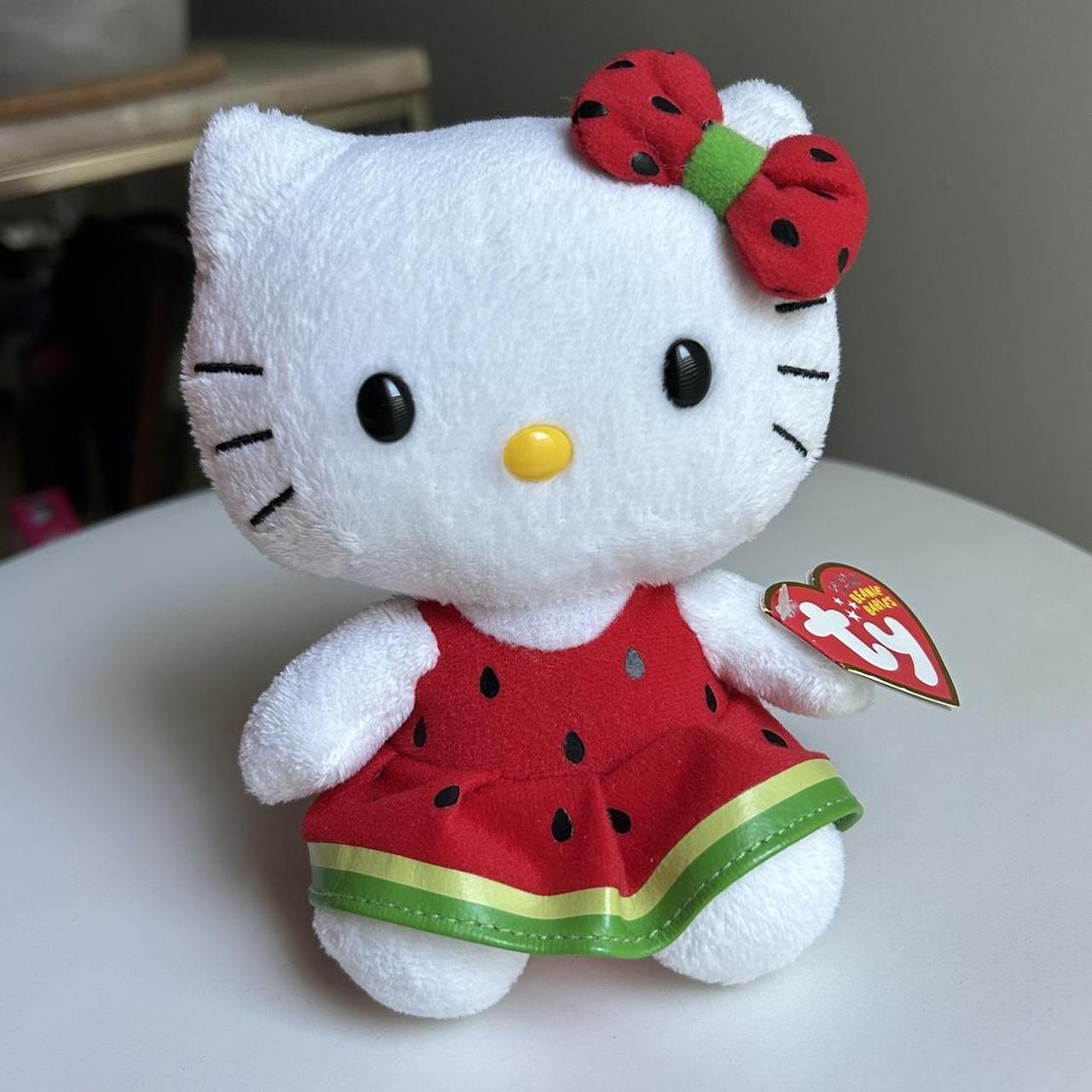5” watermelon hello kitty ty originals... - Depop