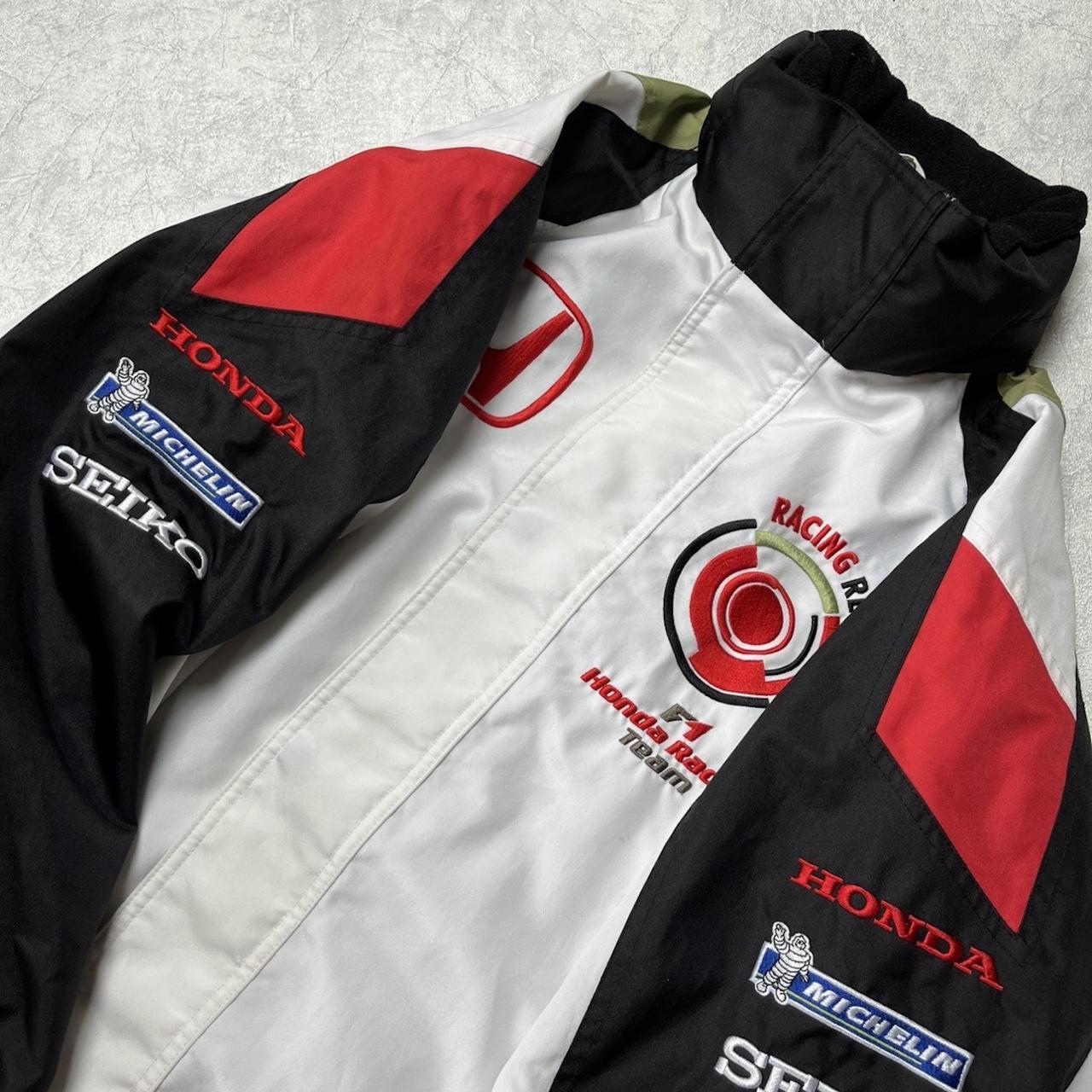 Vintage Honda F1 Racing Jacket w/ retractable... - Depop