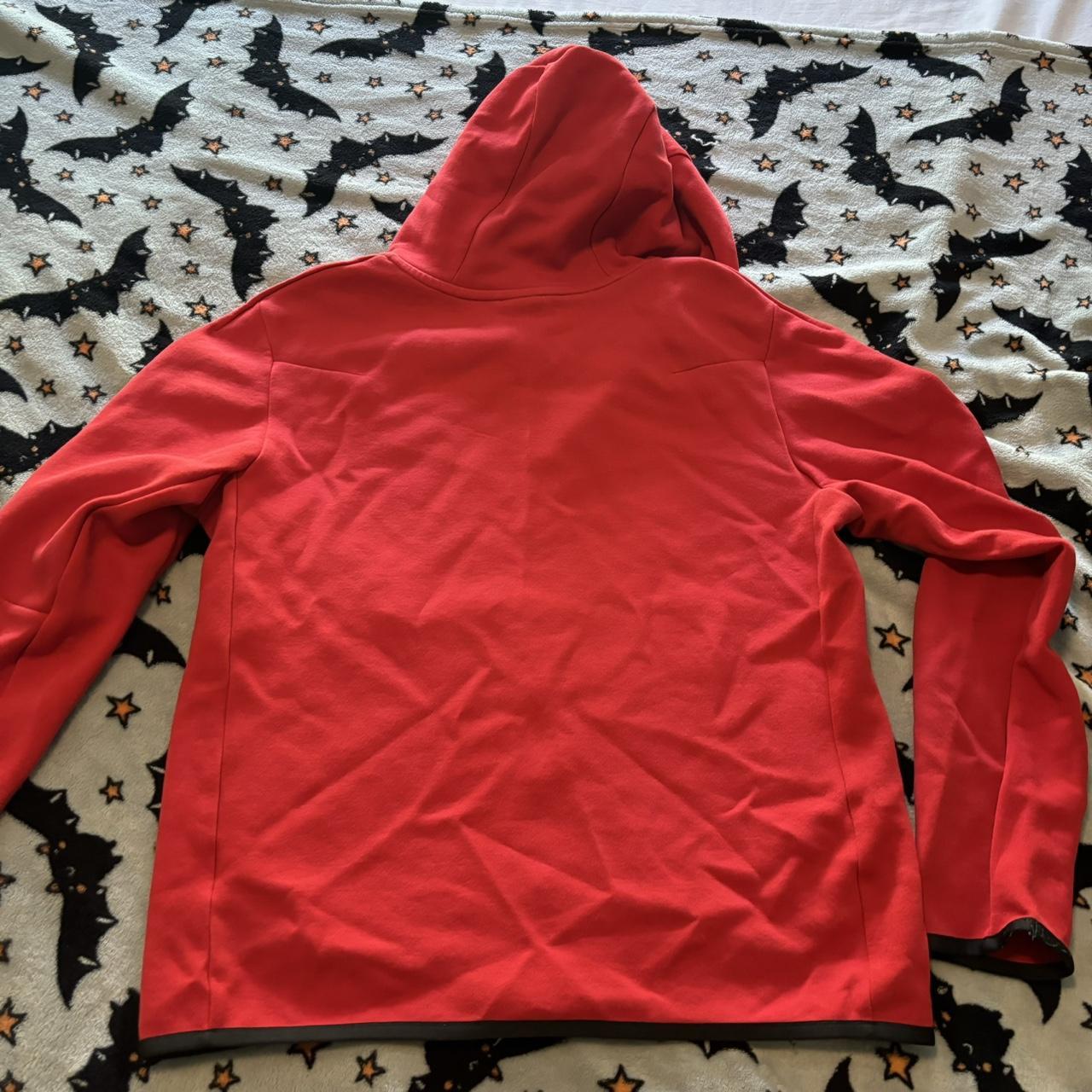 Medium red Nike tech jacket - Depop