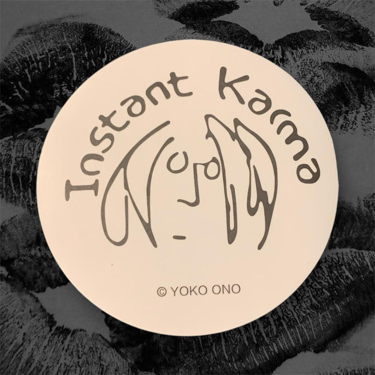 John Lennon Instant Karma Band Sticker #JohnLennon... - Depop