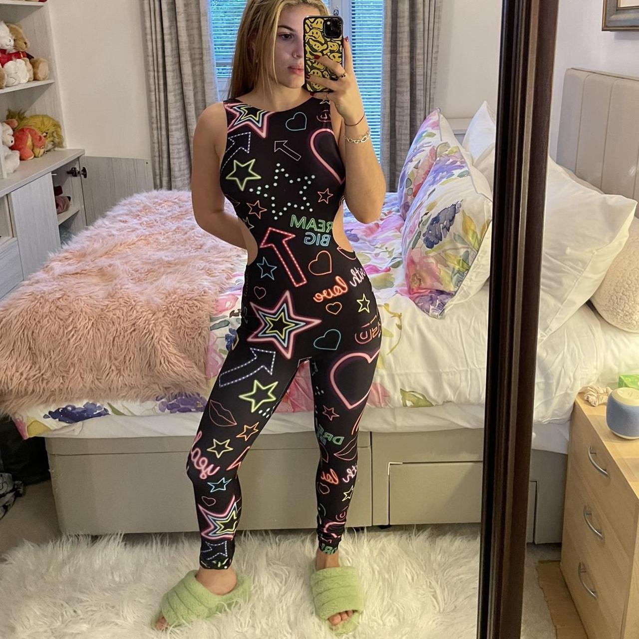 Jaded London unitard legging jumpsuit with cut outs.... - Depop