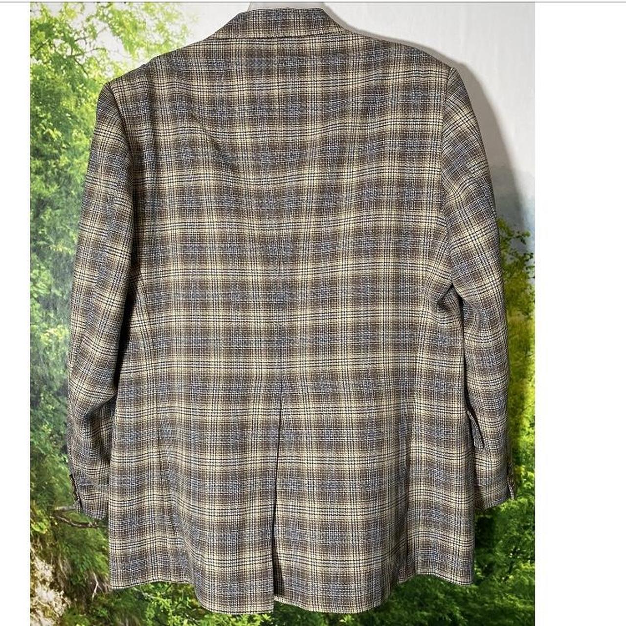 Sears Men's Brown and Blue Jacket | Depop