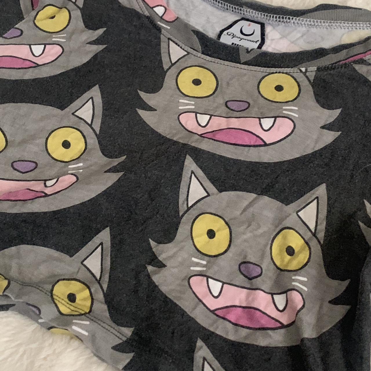 Dropdead cat crop top, size pipsqueak small (XS/S).... | Depop