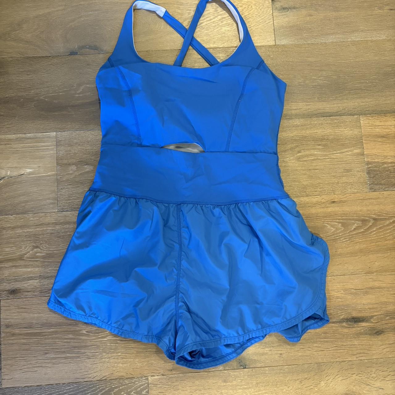 Free people movement - Righteous Runsie dress in blue | Depop