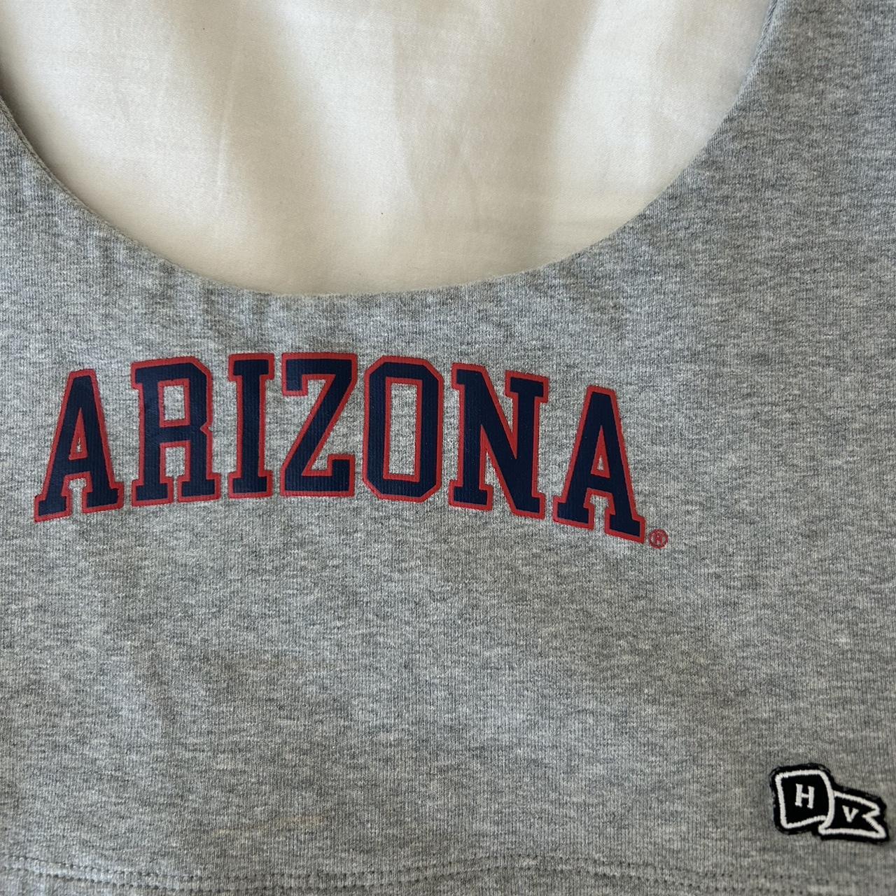 hype and vice university of arizona crop top,... - Depop