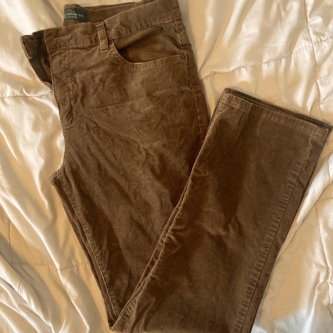 Vintage Ralph Lauren Brown Corduroy Jeans These... - Depop