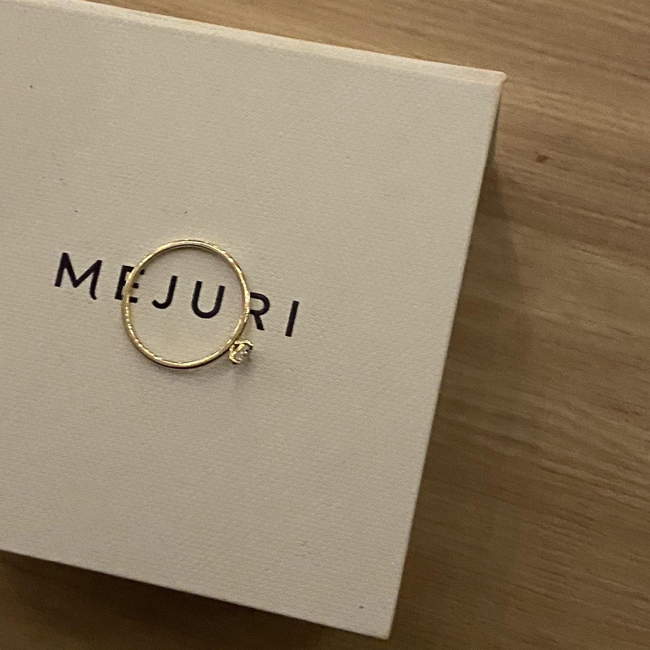 Mejuri Gemstone Trillion Stacker Ring 14k Yellow... - Depop