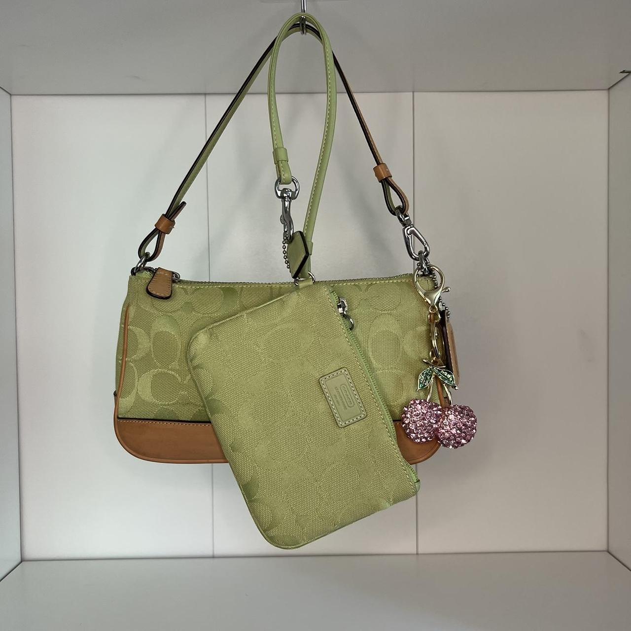 🎀💚 Vintage Lime Coach Demi Shoulder Bag +... - Depop