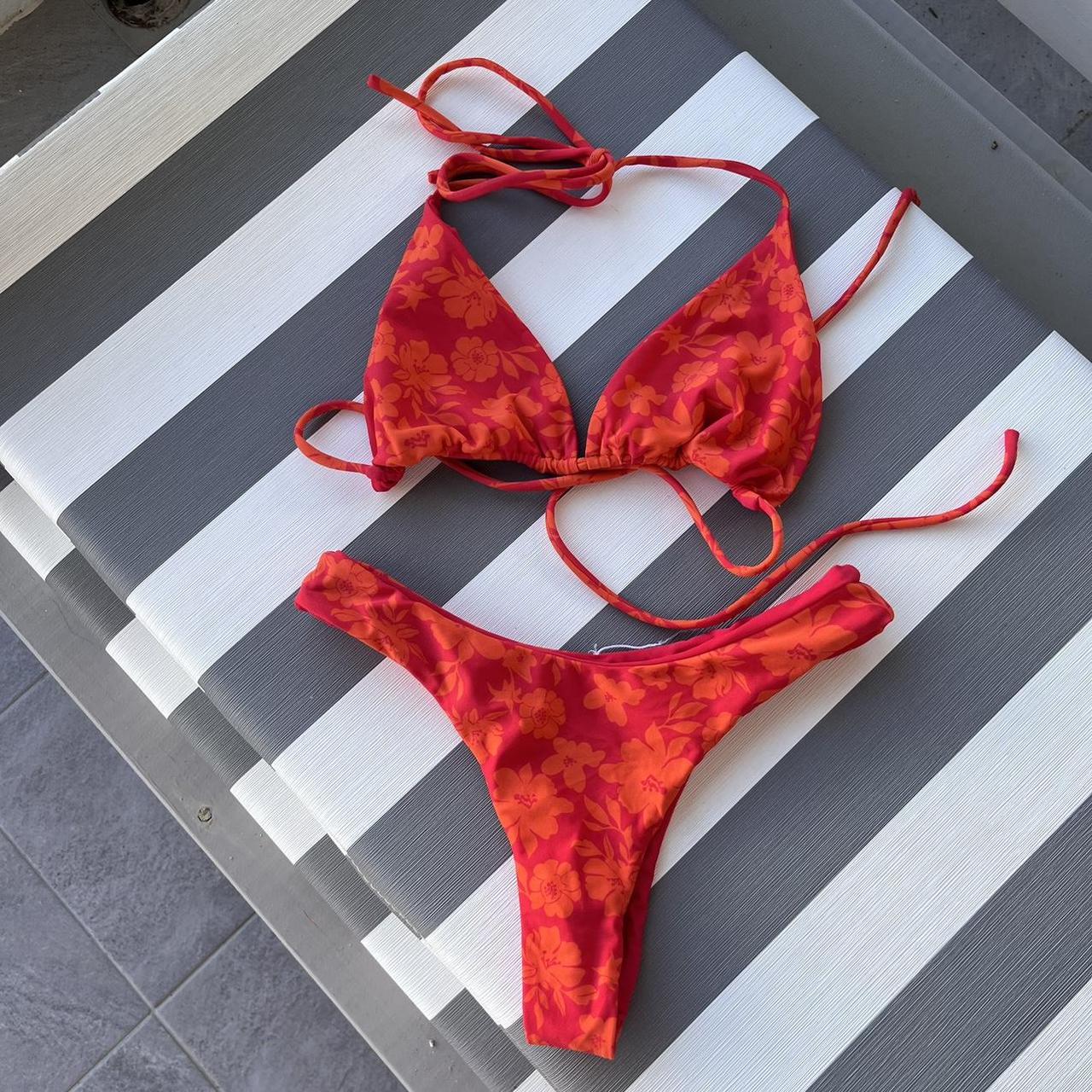 Leni Swims Baia set Triangle top & mini bottoms,... - Depop