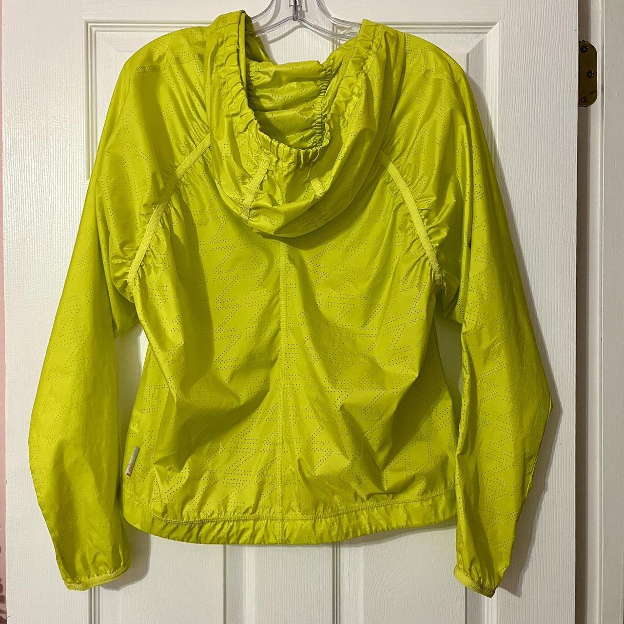 🎾🥎 Neon Yellow Running Jacket 🥎🎾 Bright yellow/green... - Depop