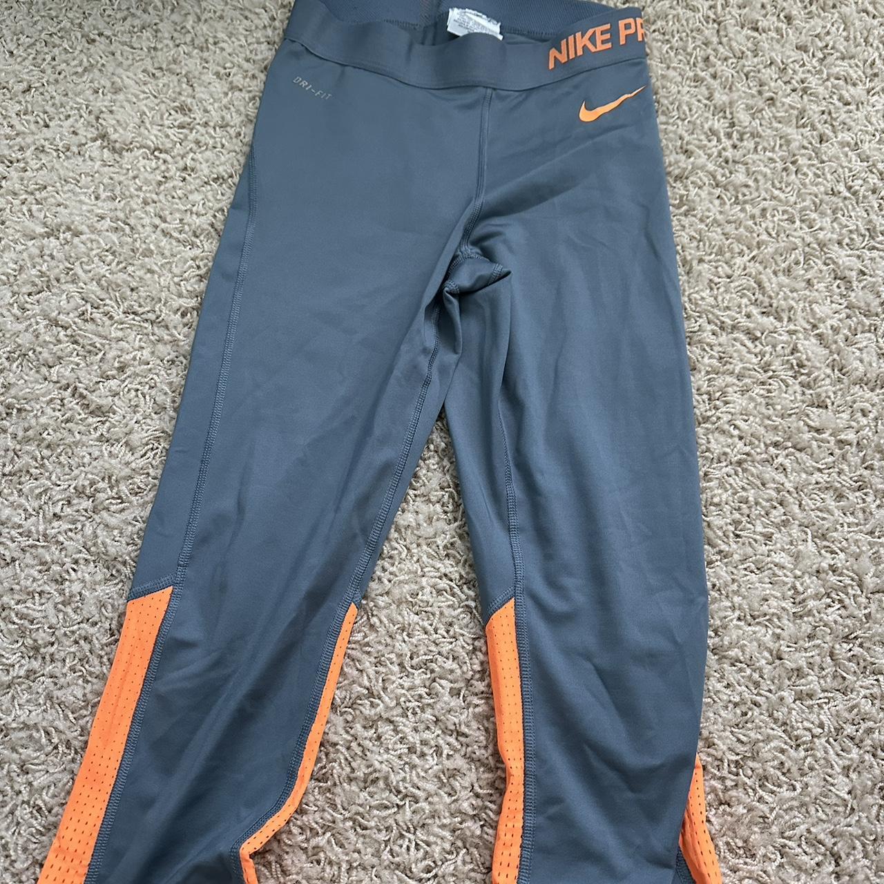 Blue nike pro leggings - Depop