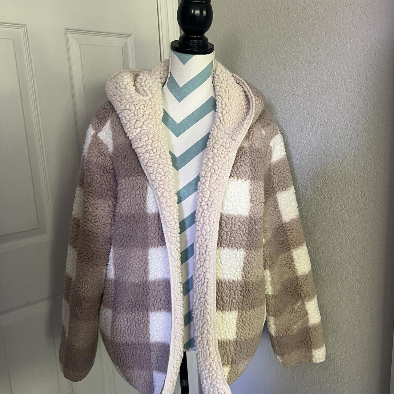 Reversible Teddy Jacket - size medium #teddyjacket - Depop