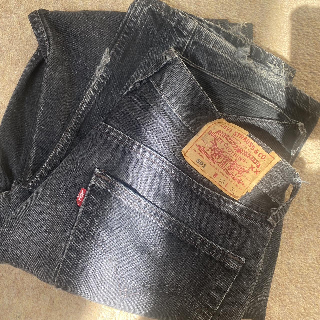 Levi's black straight leg jeans (men’s). - Depop
