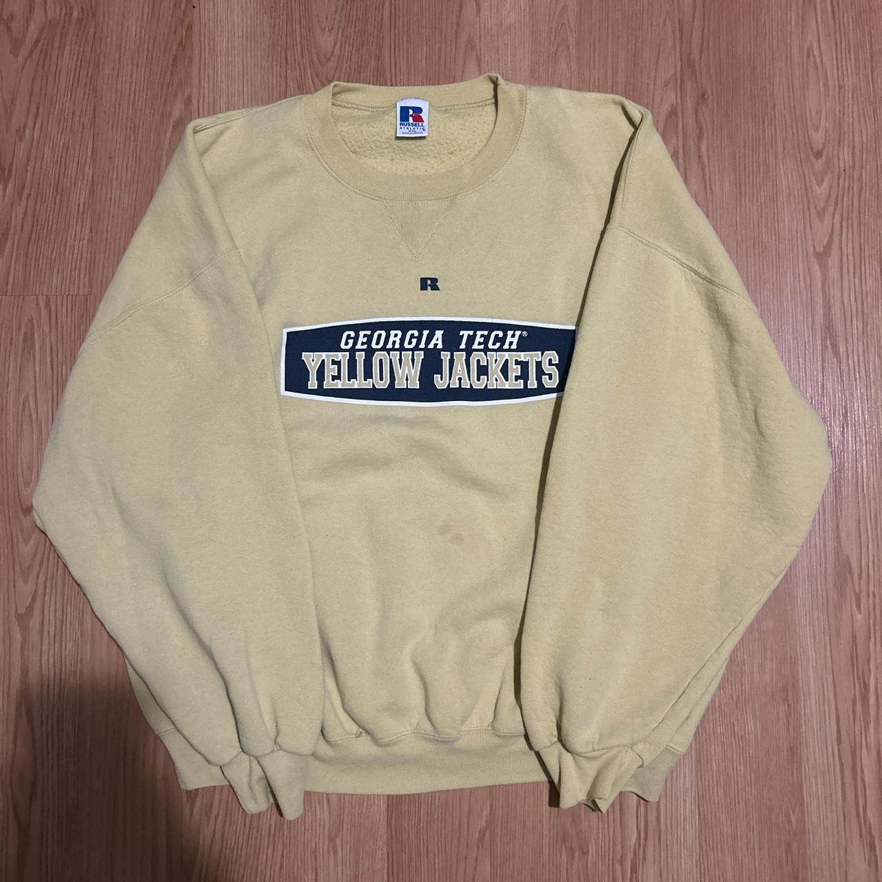 Vintage Russell Georgia Tech Yellow Jackets crewneck... | Depop
