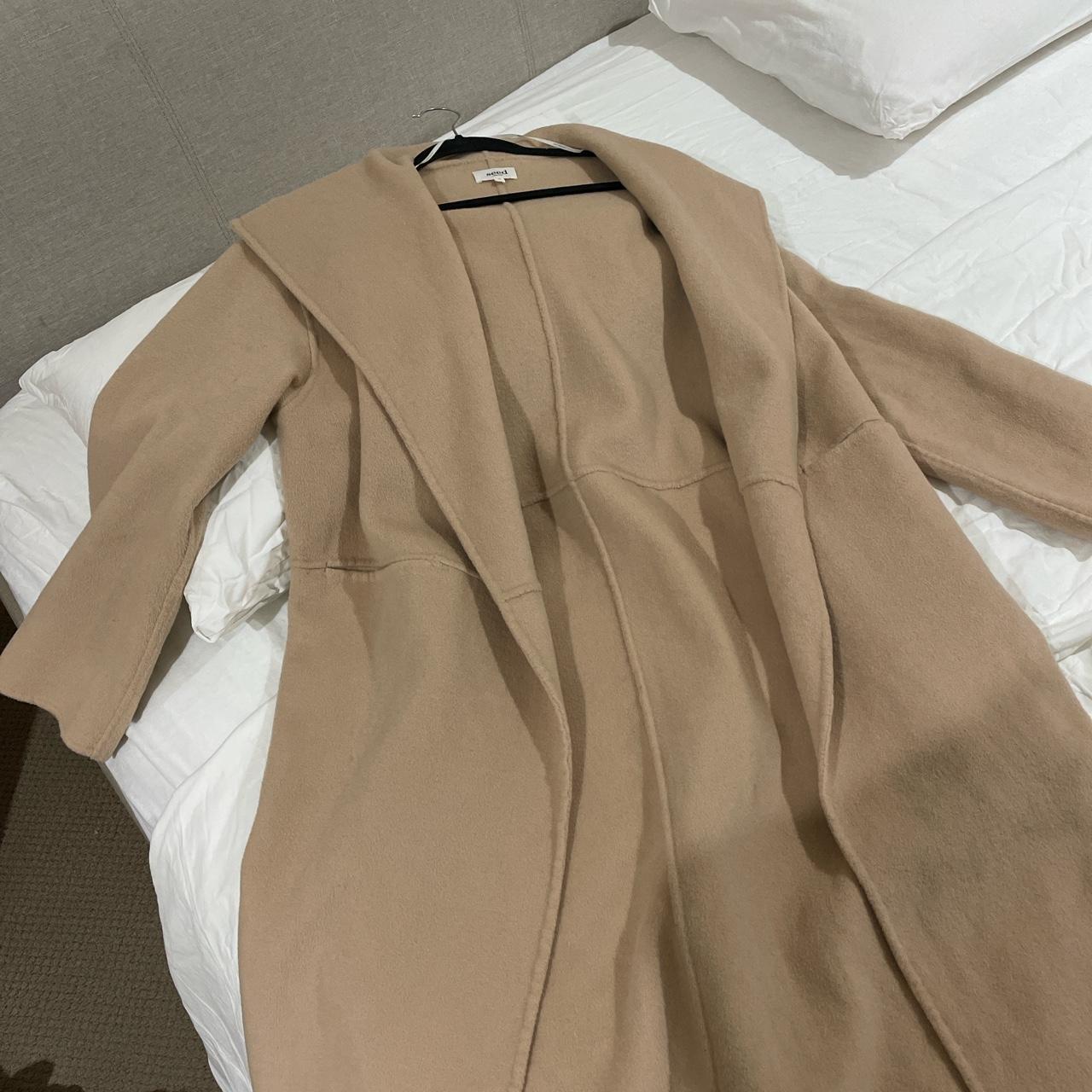 Seed wool coat Champagne colour - Depop