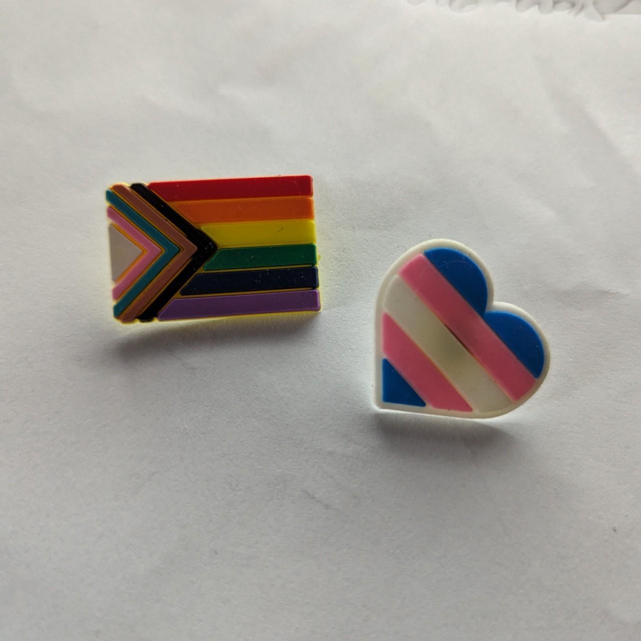 LGBT Pride Rubber Pins Comes with two backs to... - Depop