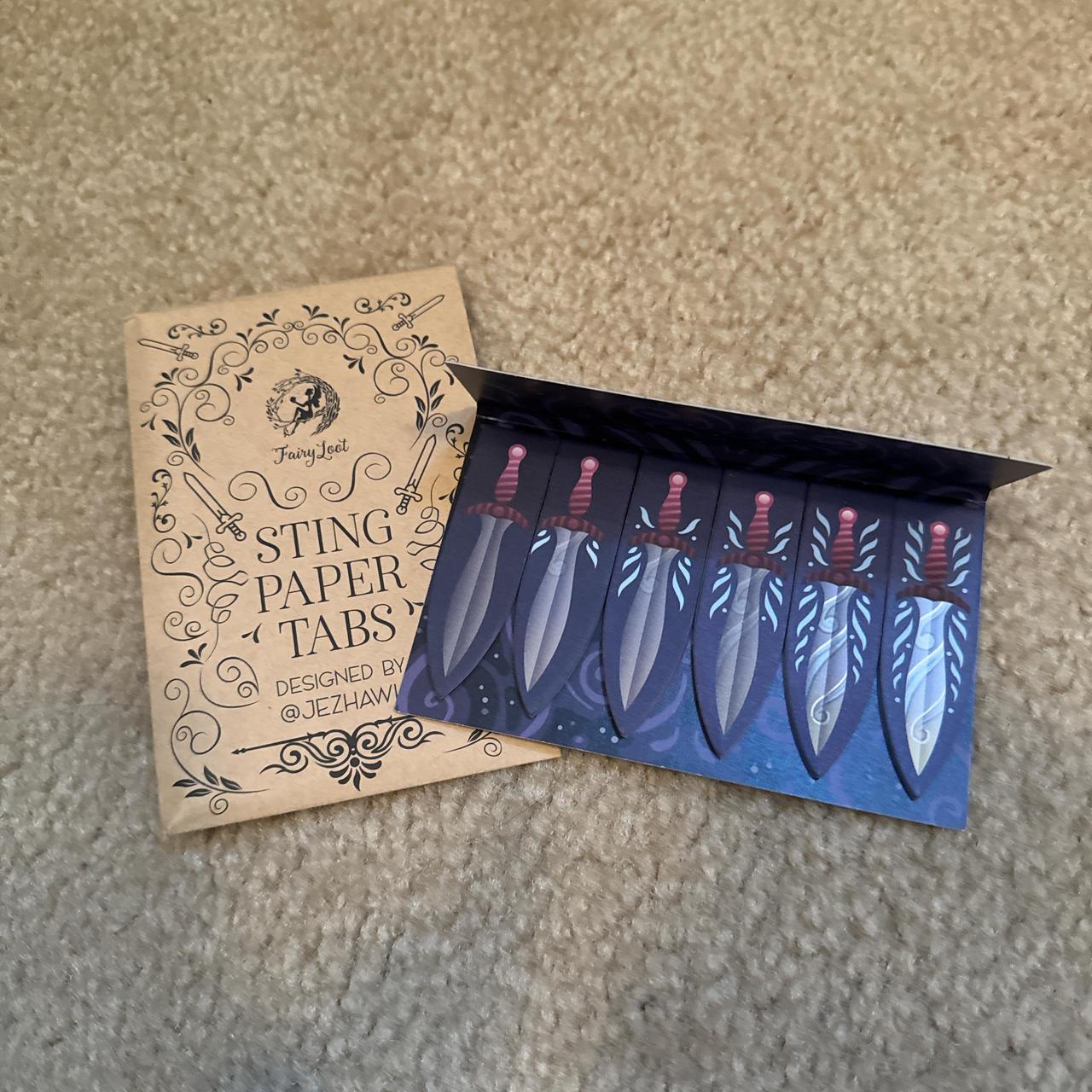 fairyloot the lord of the rings sting paper tabs - Depop
