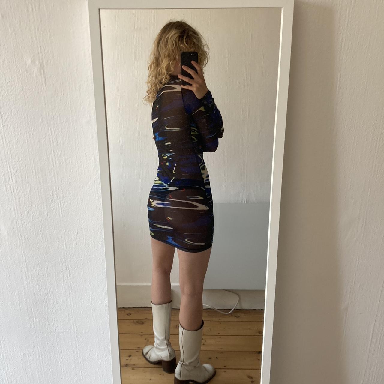 Beautiful cosmic mesh dress handmade by a small... - Depop