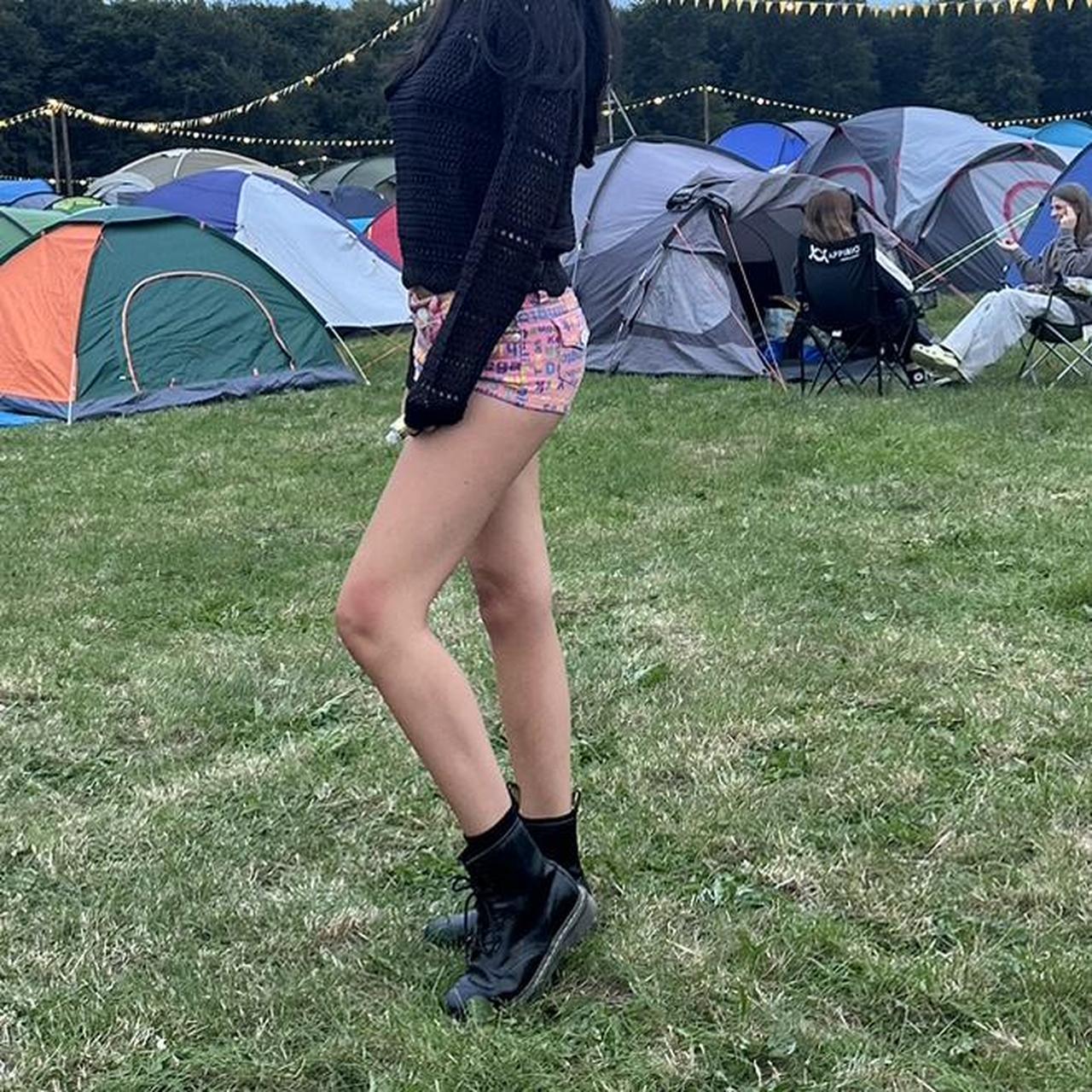 vintage micro mini denim shorts Worn once In... - Depop