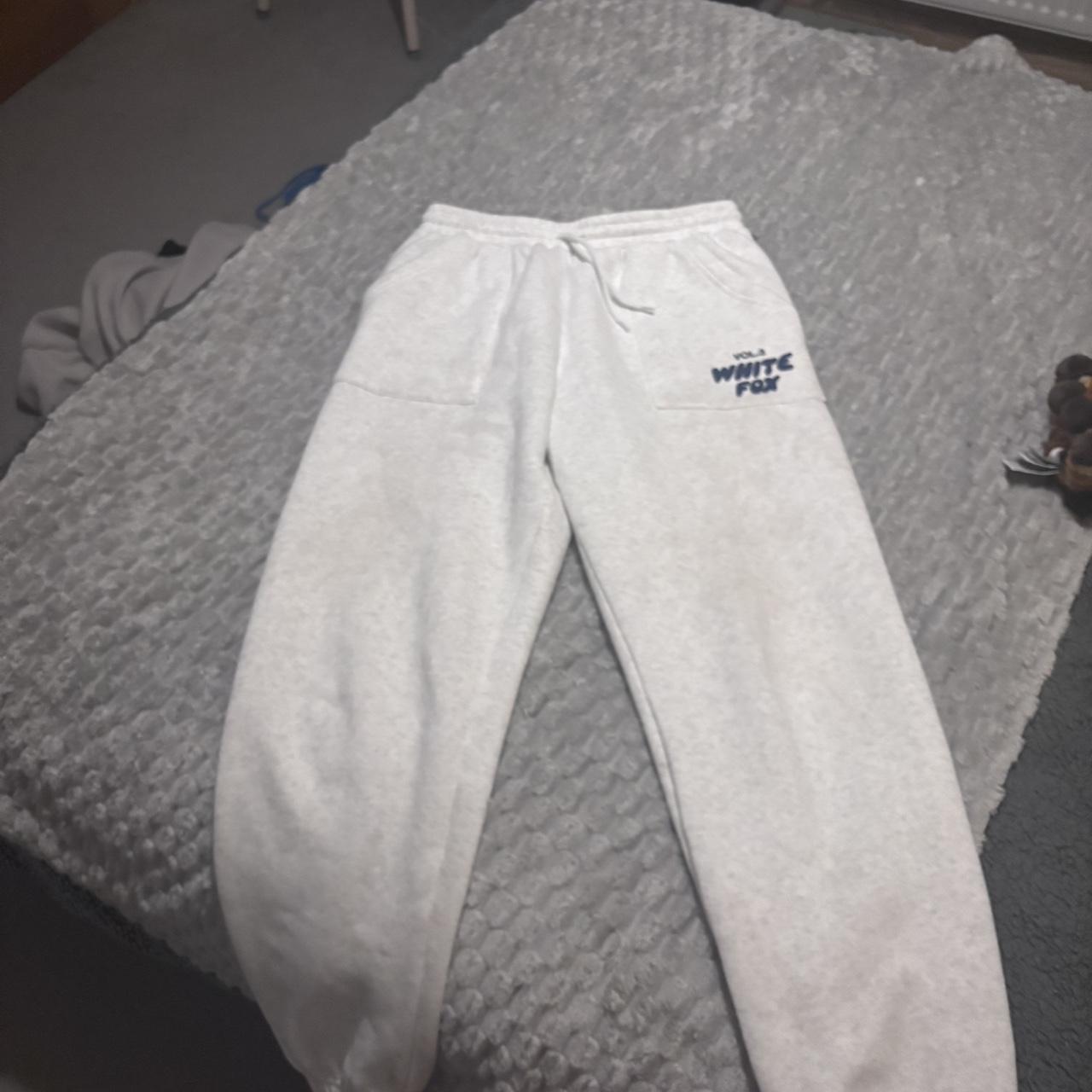 White fox tracksuit Perfect condition Worn a... | Depop