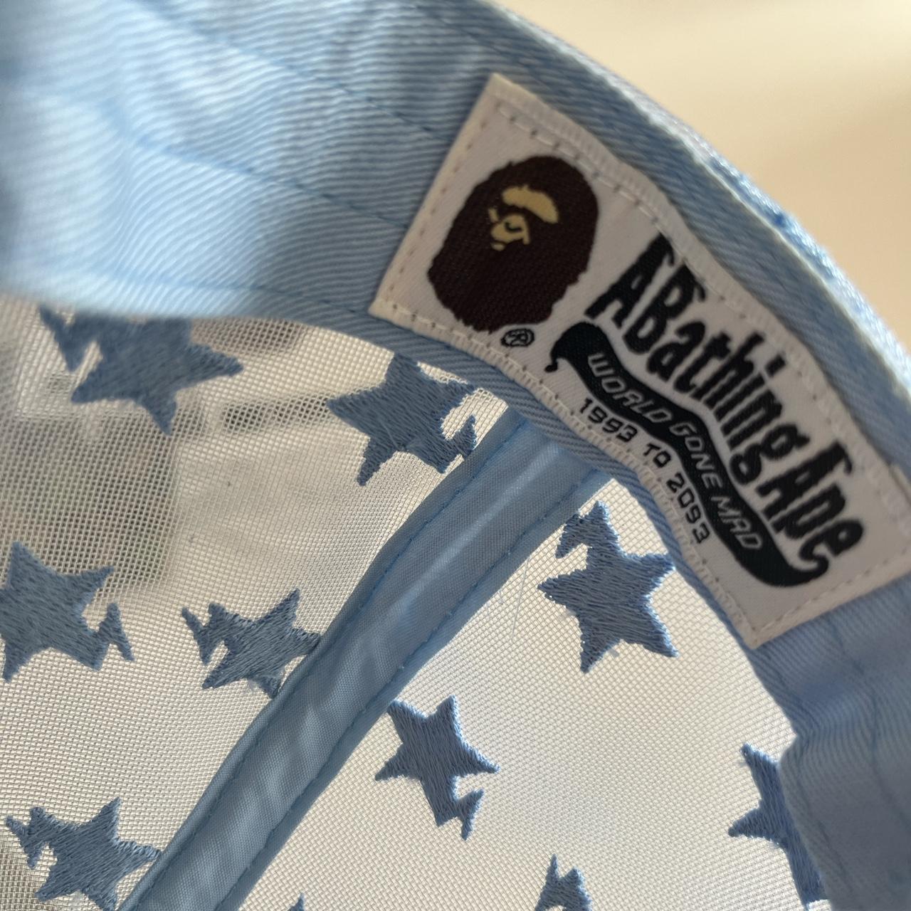 Bape Mesh Cap Sta Logo Embodied in Blue Free size... - Depop