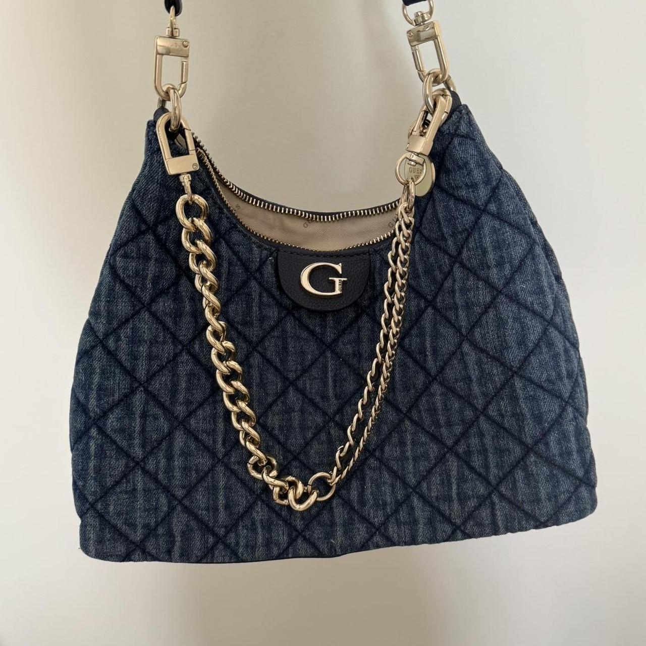 gorgeous denim vintage guess bag barely worn perfect... - Depop