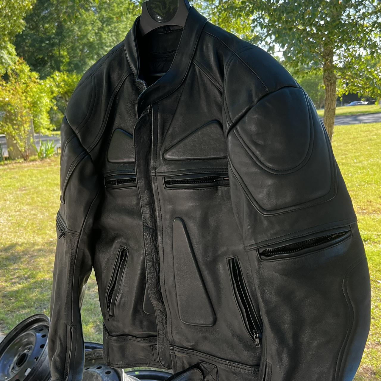 Leather Bike Jacket 6th gear Black, Xl Leather Bike... - Depop