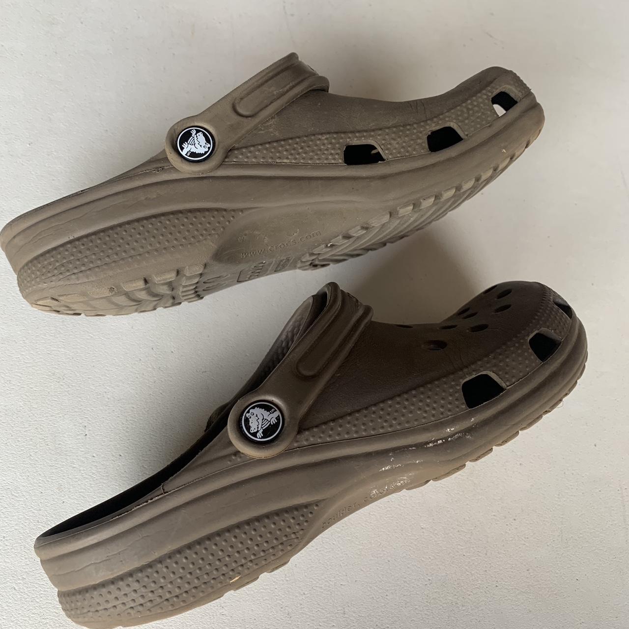 Crocs Women's Brown Flipflops | Depop