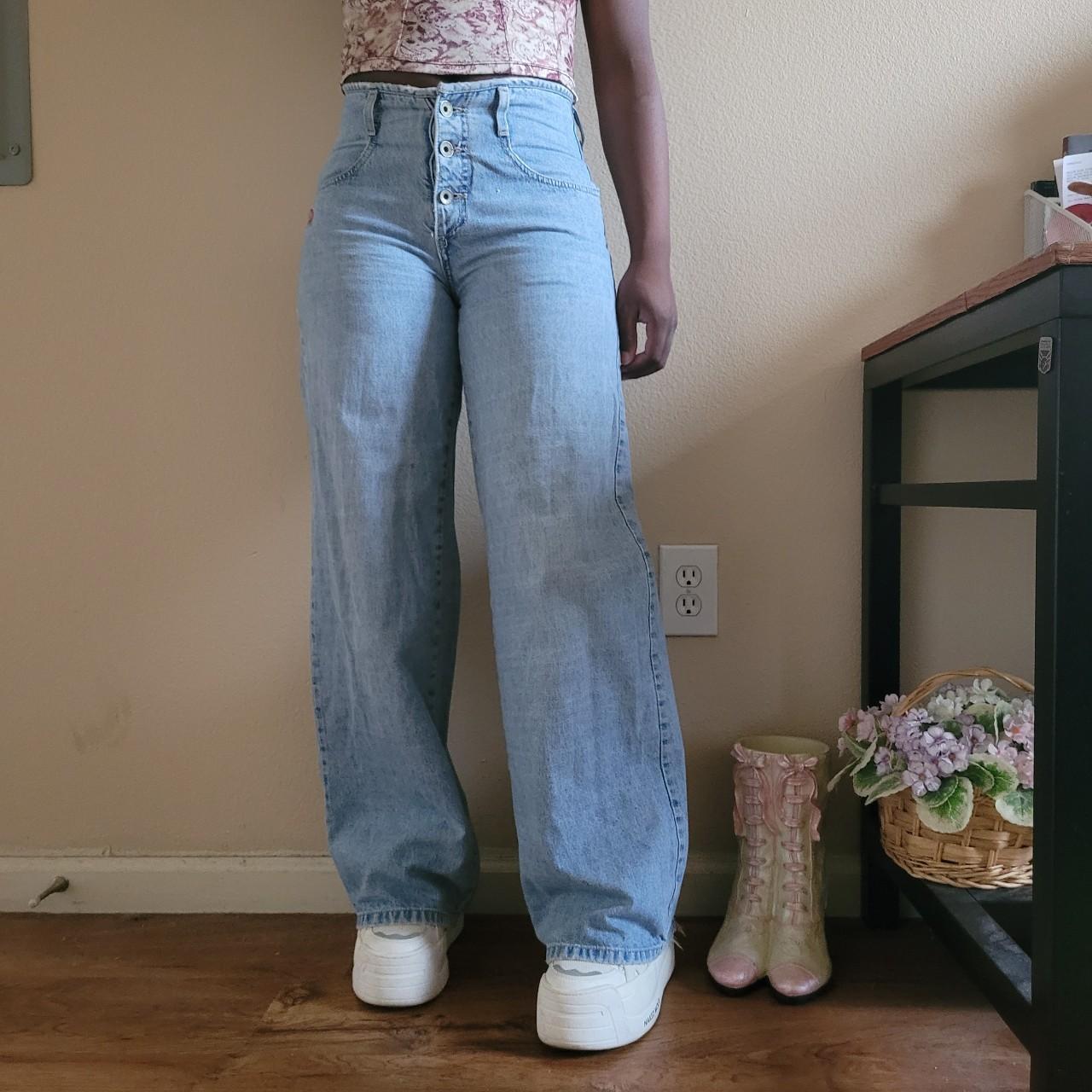 JNCO Women's Blue Jeans | Depop