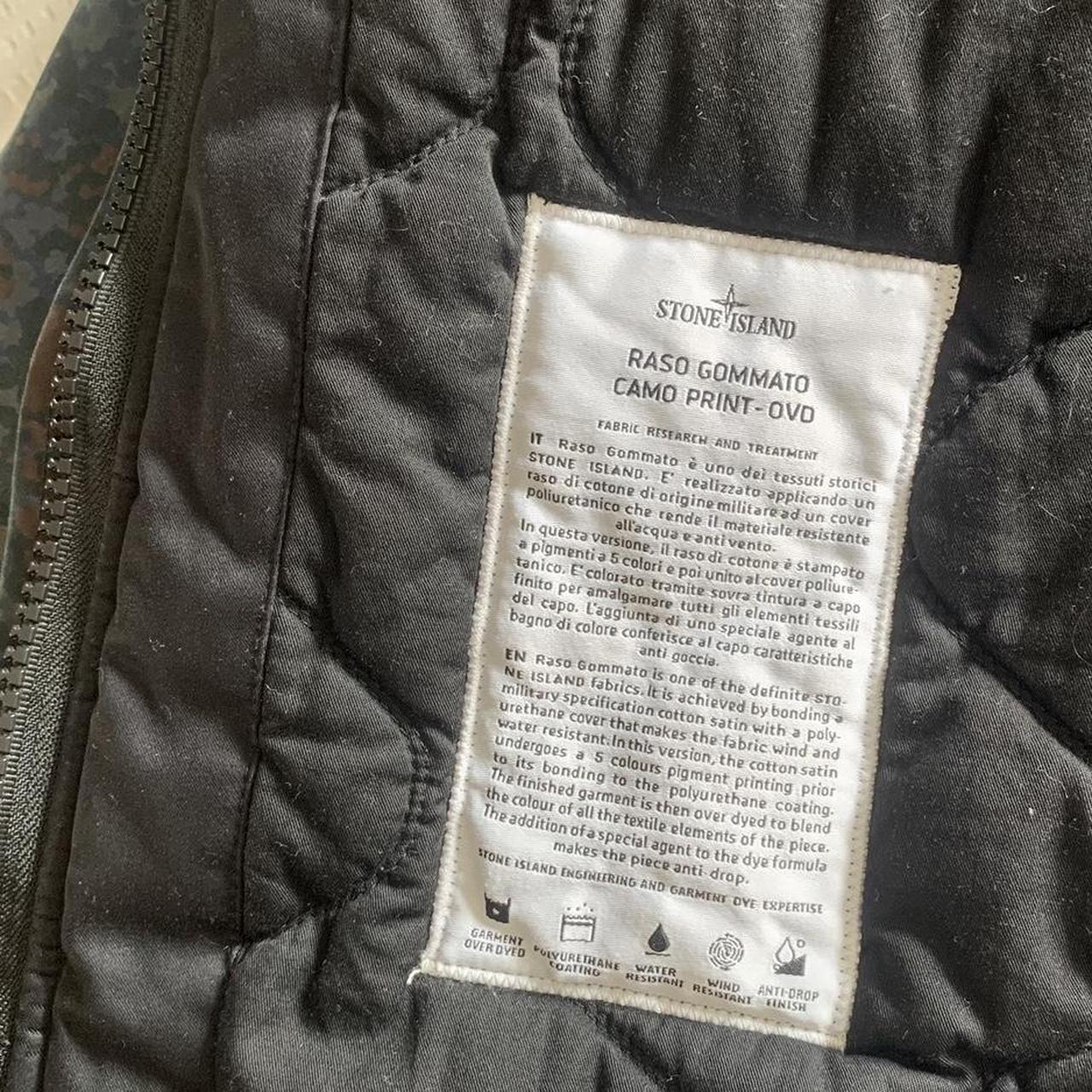 Stone Island Raso Gommato coat. Label is size M but... - Depop