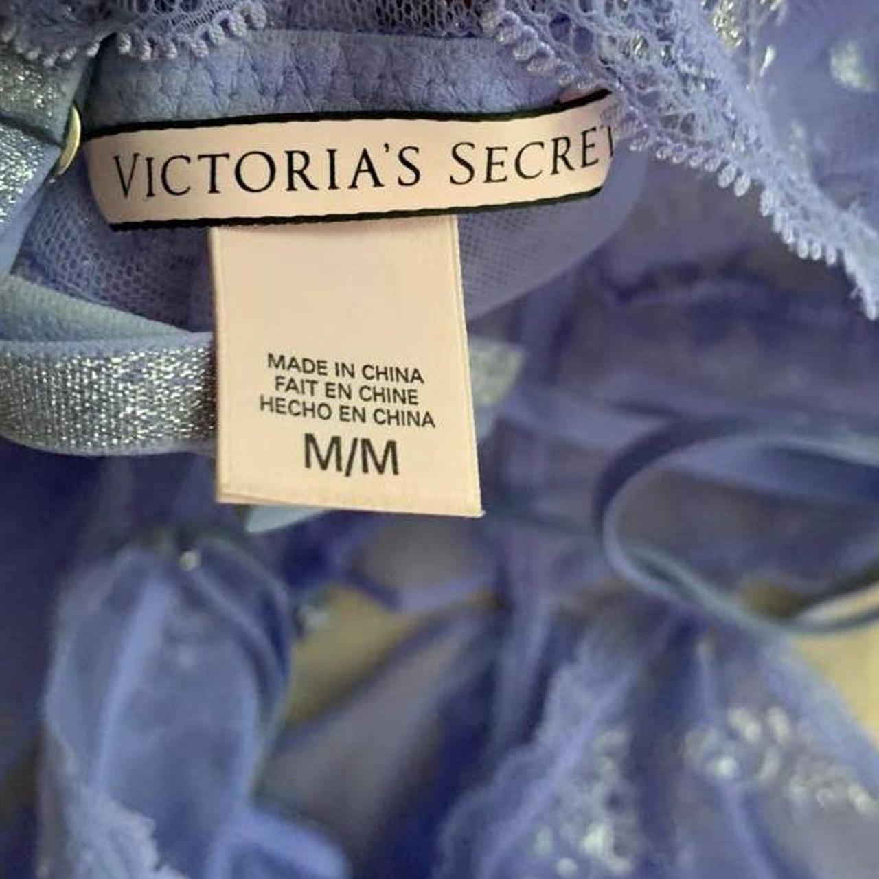 Vintage Victoria's Secret Purple Sparkly Lace... - Depop