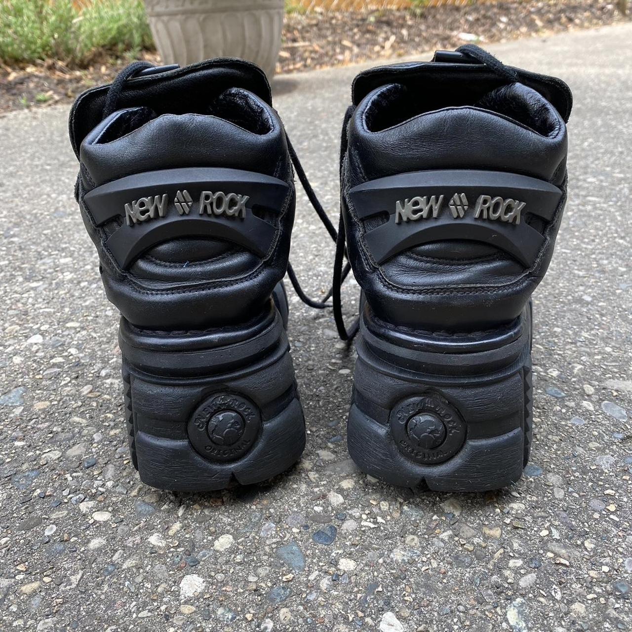 New Rock Women's Black Boots | Depop