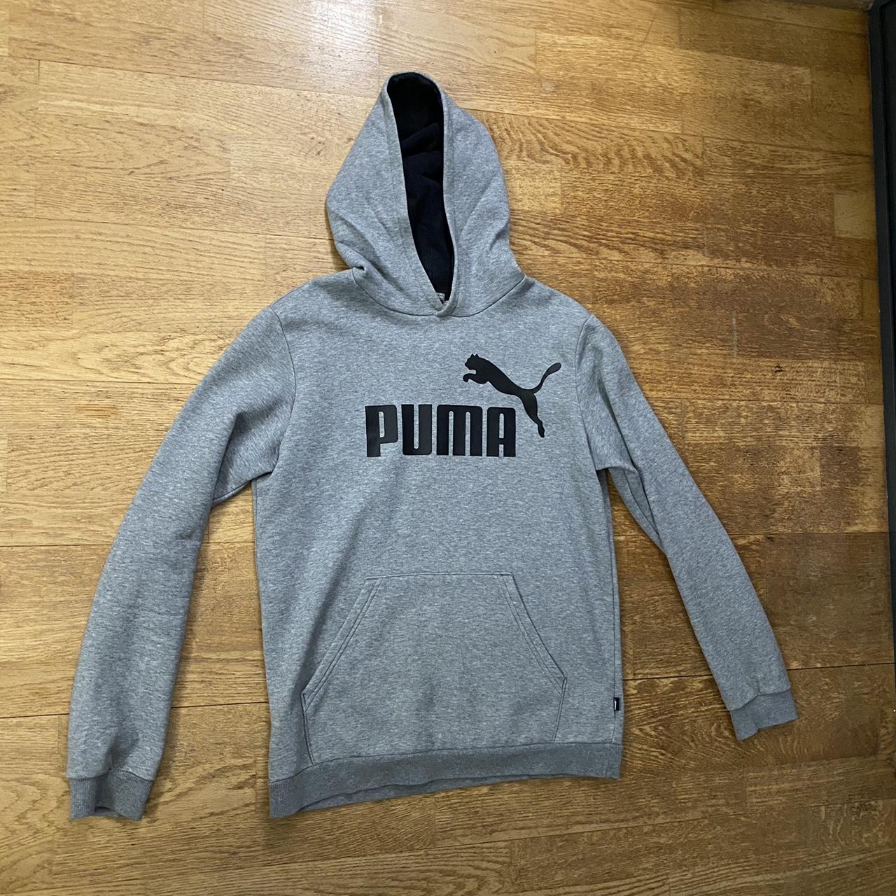 Grey Puma Tracksuit ! Will sell hoodie or joggers... - Depop