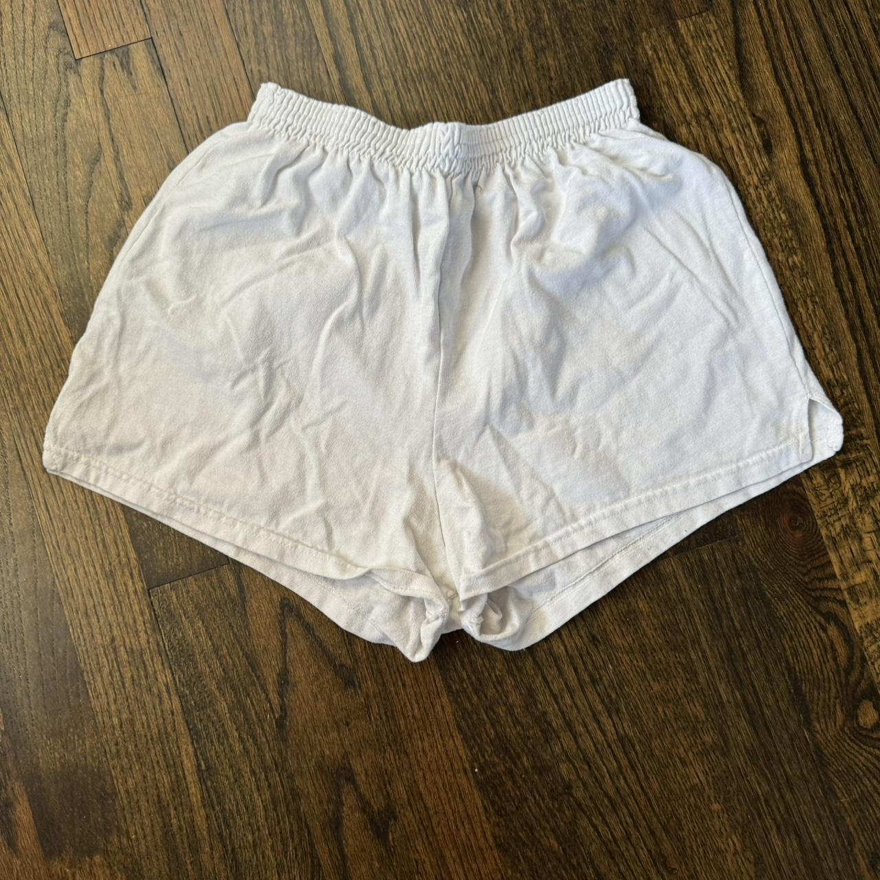 Soffe White Shorts - Junior Size Large #soffe... - Depop