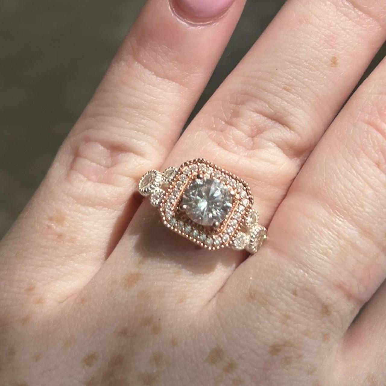Mickey mouse rose gold square ring by rebecca hook store