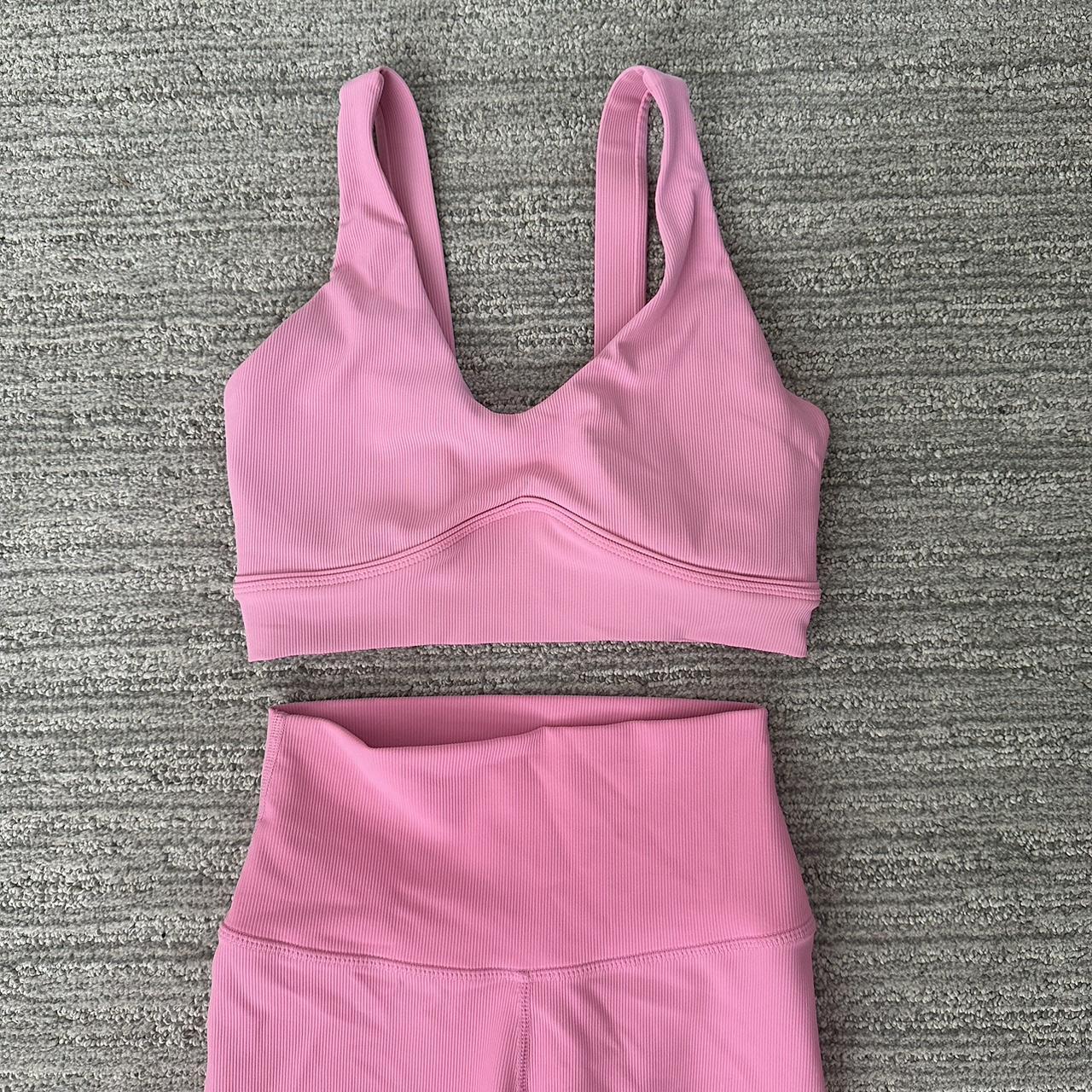 WILO The Label pink workout set with sports bra and... | Depop