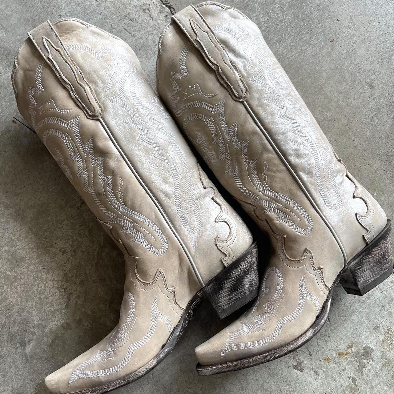 Dan post women’s cowboy boots Color frostbite... | Depop