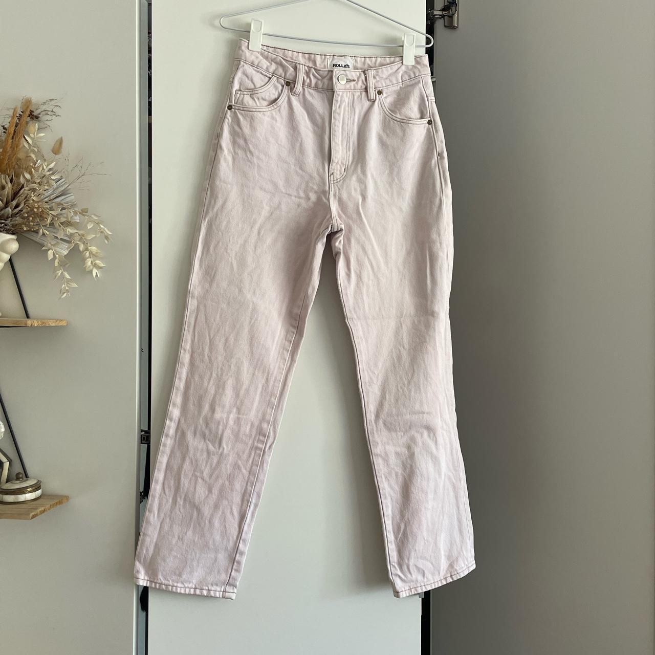 Rollas original high rise straight leg jeans size 27... - Depop