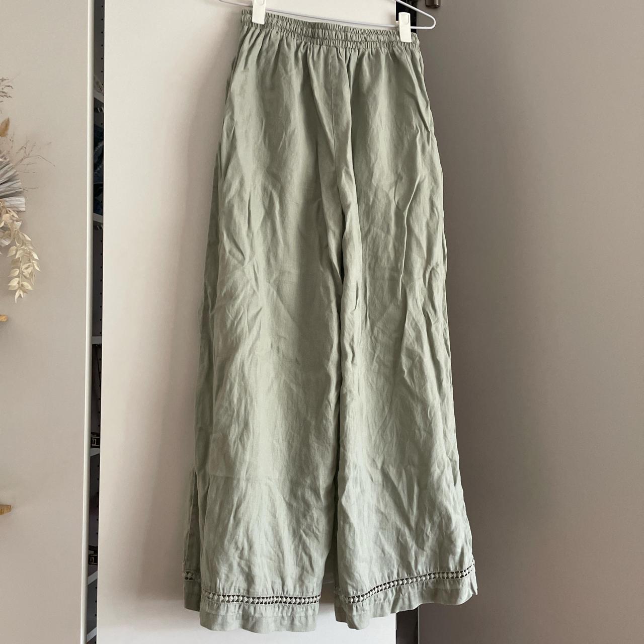 Linen Lux linen pants size 8 #linenlux #linen... - Depop